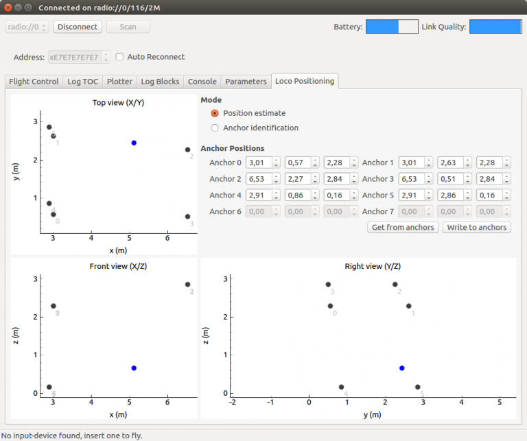 lps-tab position estimate | Bitcraze